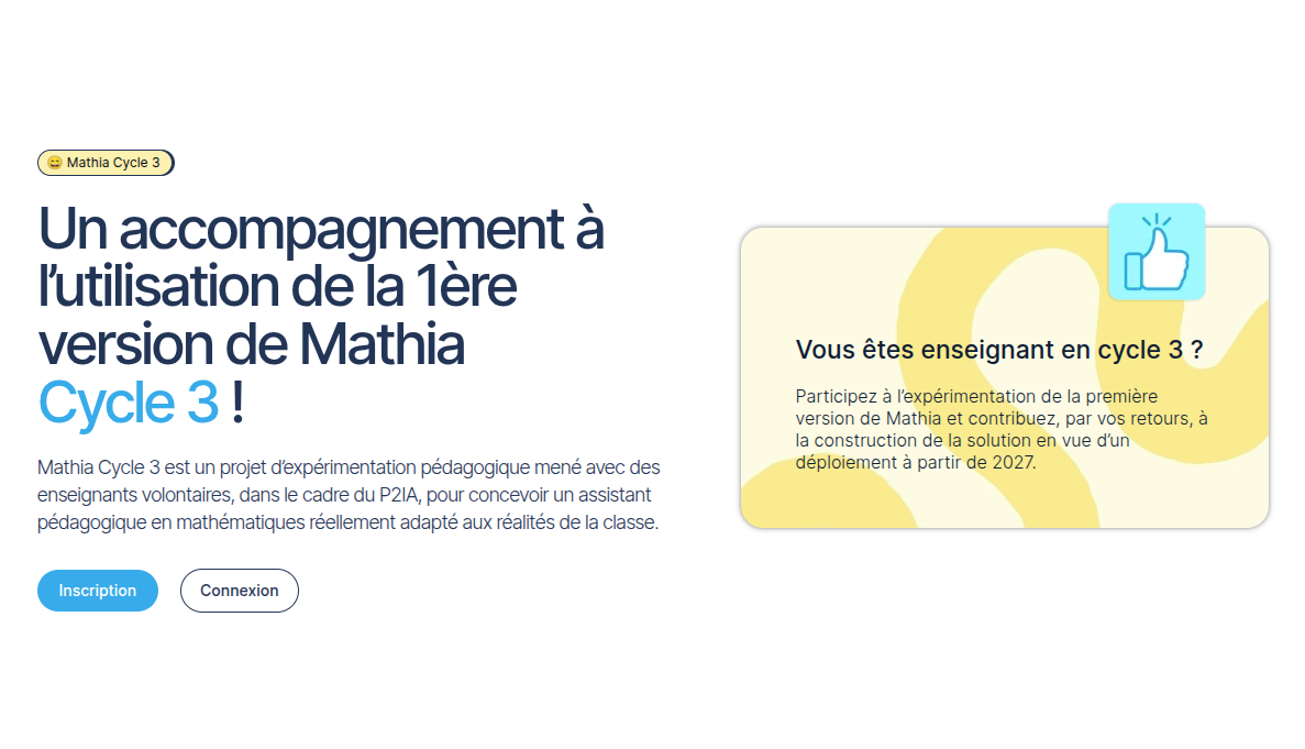 Un accompagnement à l’utilisation de Mathia Cycle 3